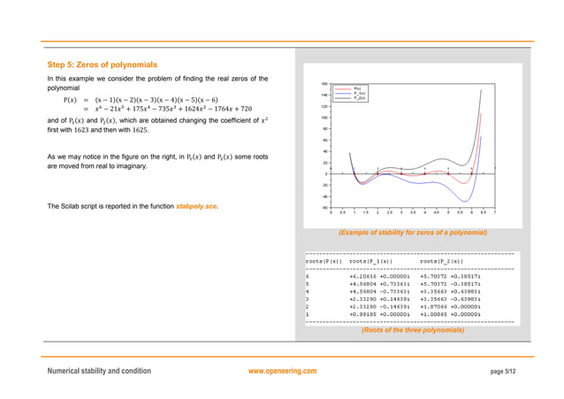 Numerical analysis using Scilab: Numerical stability and conditioning | PDF | Computing ...