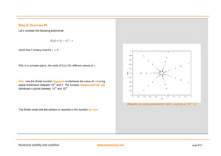 Numerical analysis using Scilab: Numerical stability and conditioning | PDF