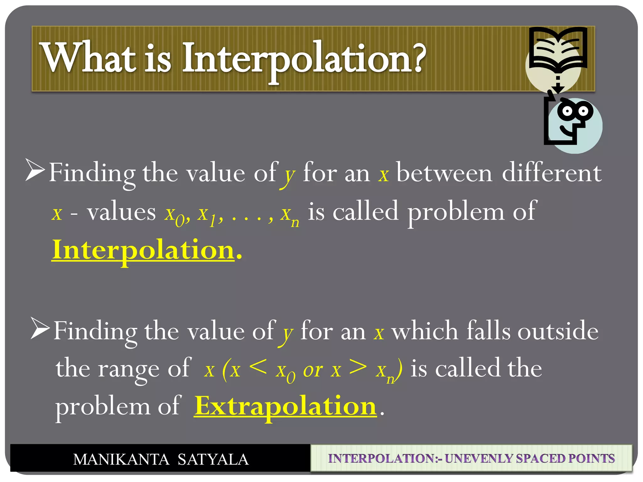 Numerical analysis interpolation-III | PPT