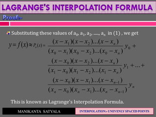 Numerical analysis interpolation-III | PPT