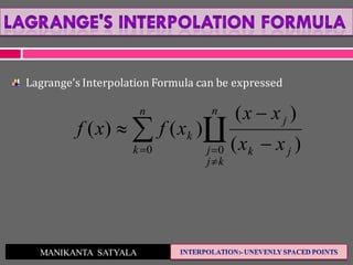 Numerical analysis interpolation-III | PPT
