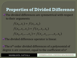 Numerical analysis interpolation-III | PPT