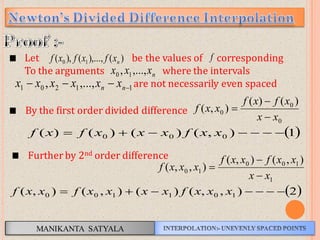 Numerical analysis interpolation-III | PPT