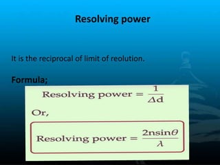 Numerical aperture and limits of resolution of microscope | PPTX