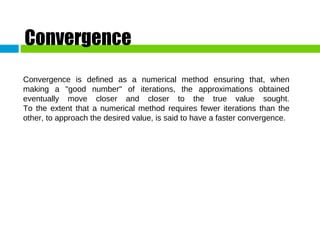 Numerical approximation and solution of equations | PPT