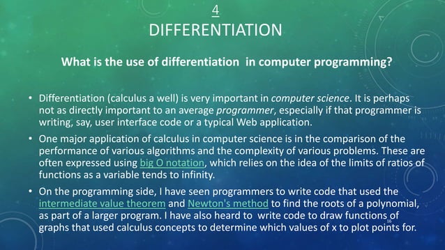 Application's of Numerical Math in CSE