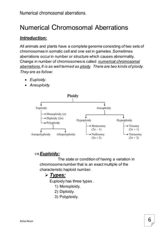 chromosomal aberrations in number | DOCX