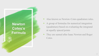 Newton Cotes Integration Method, Open Newton Cotes, Closed Newton Cotes ...