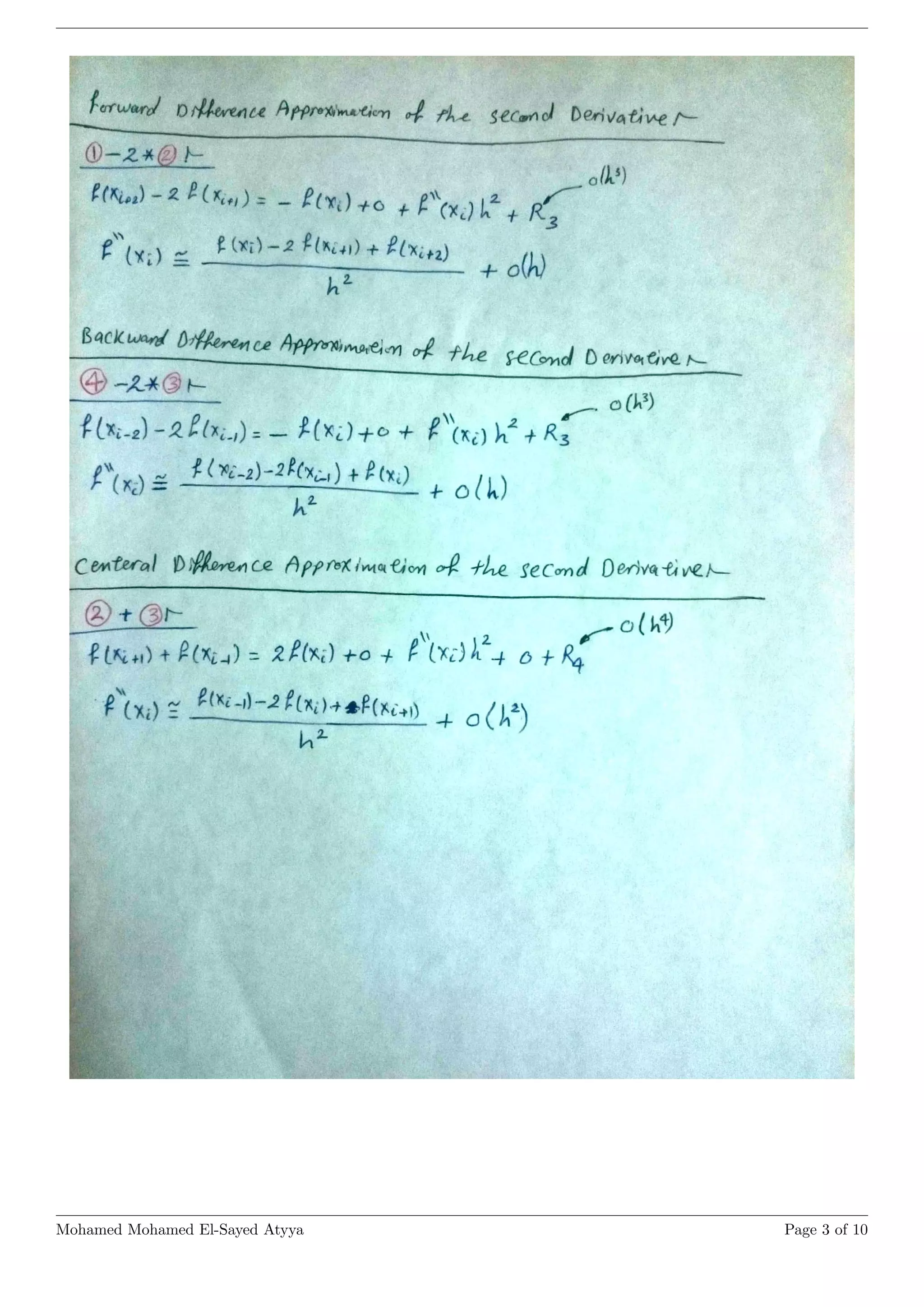 Numerical differentiation | PDF