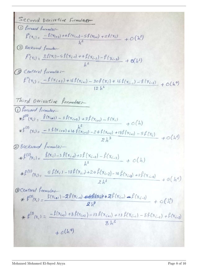 Numerical differentiation | PDF