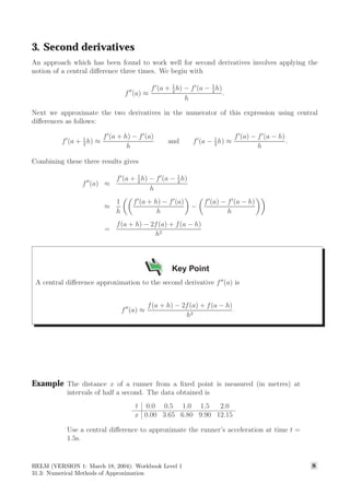 Numerical Differentiations Solved examples | PDF