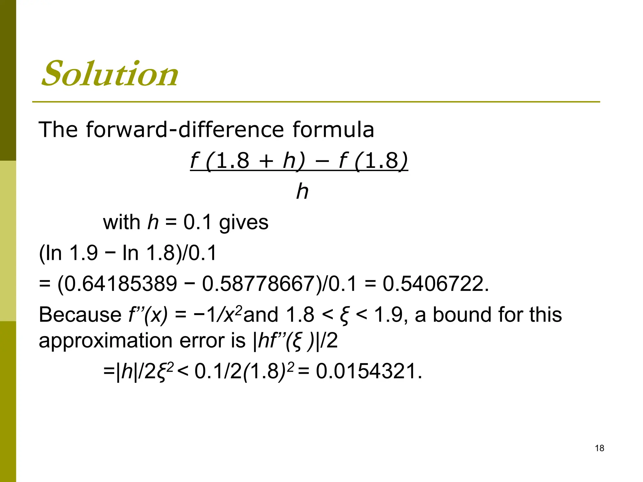 Numericaldifferentiationsexploring Numerical Differentiation Techniques Applications And