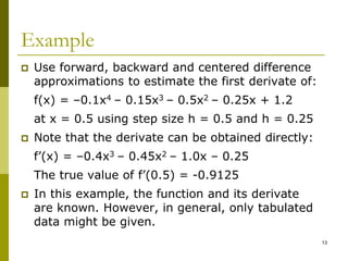 numerical_differentiations:Exploring Numerical Differentiation ...