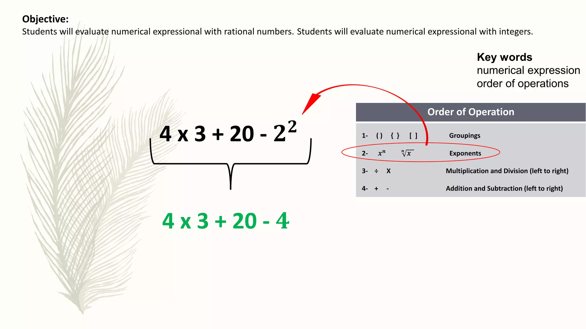 Numerical expressions. | PPTX