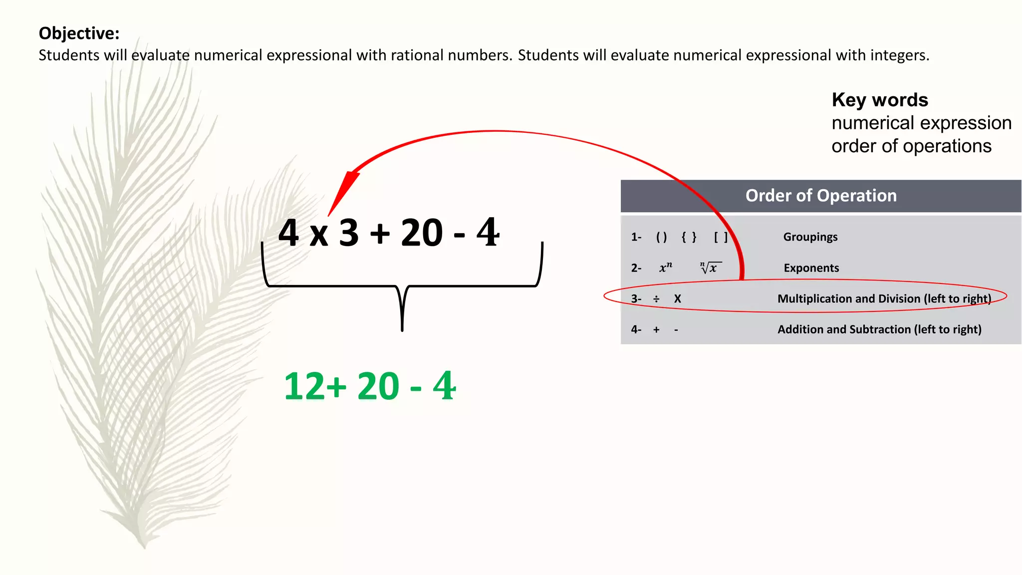 Numerical expressions. | PPTX