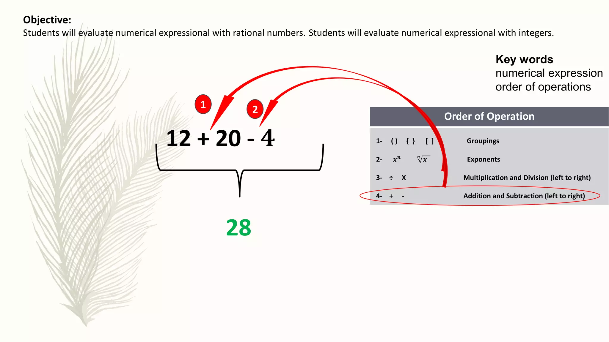 Numerical expressions. | PPTX