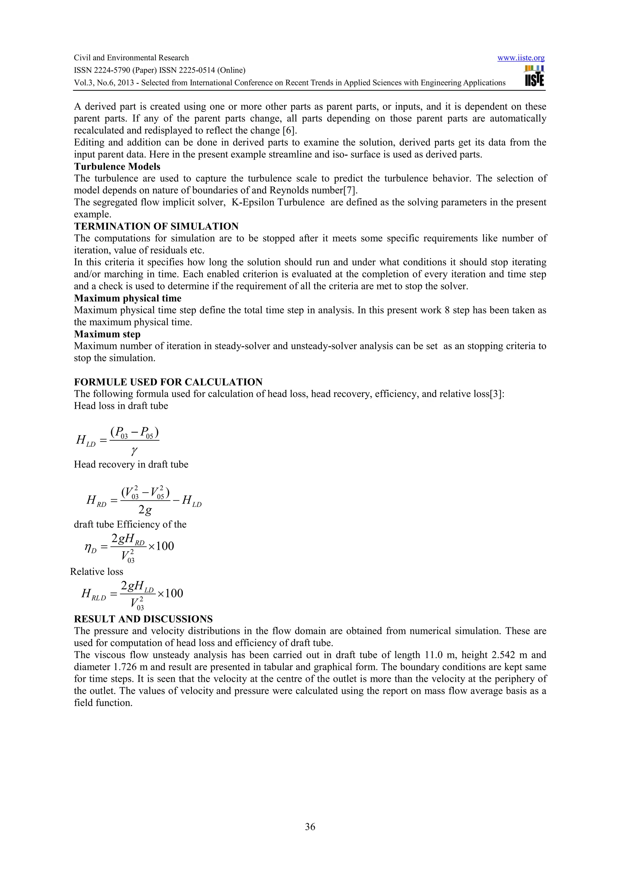Numerical flow simulation using star ccm+ | PDF