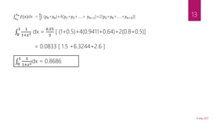 Numerical integration | PPT