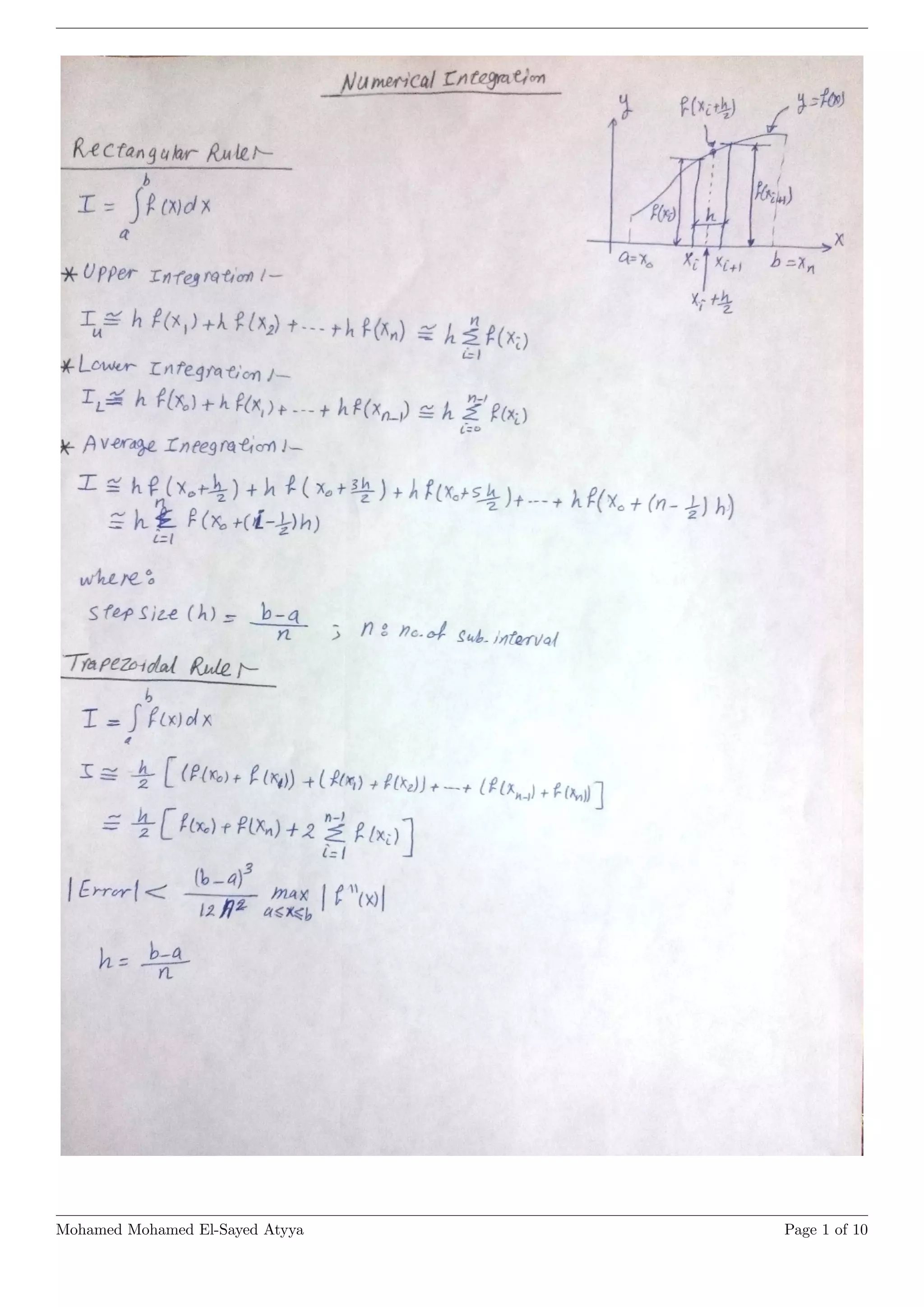 Numerical integration | PDF