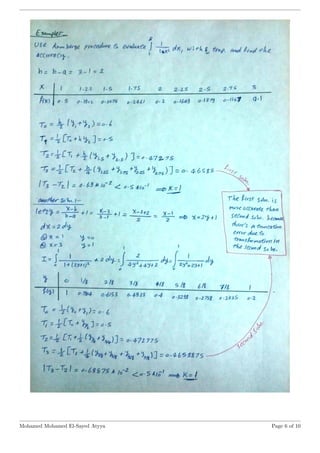 Numerical integration | PDF | Physics | Science