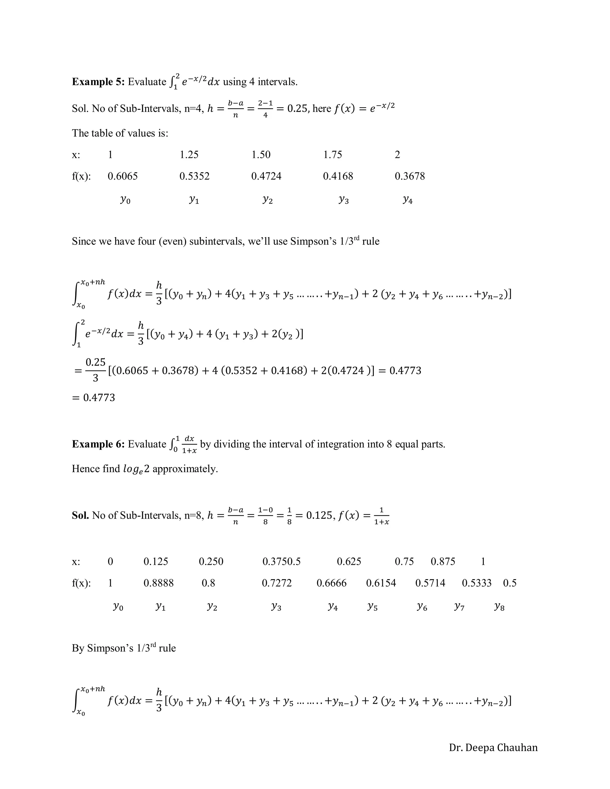 Numerical integration | PDF