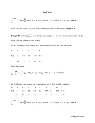 Numerical integration | PDF