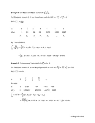 Numerical integration | PDF