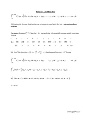 Numerical integration | PDF