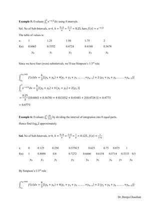 Numerical integration | PDF