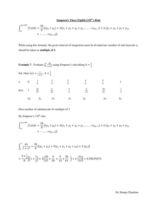 Numerical integration | PDF