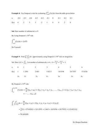 Numerical integration | PDF