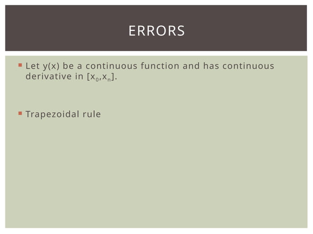Numerical integration for engineering students.pptx | Physics | Science
