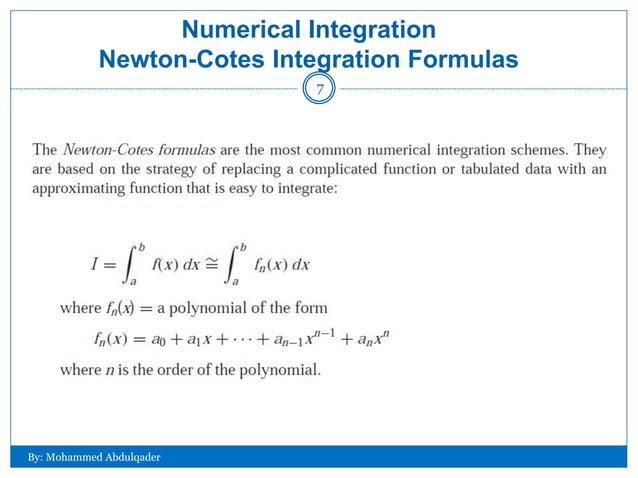 Numerical integration | PPTX