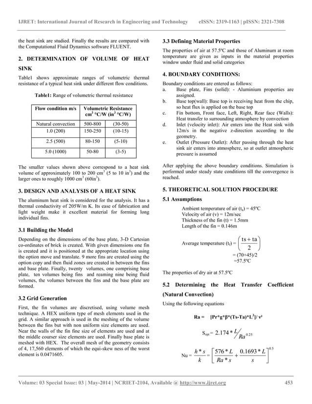 Numerical investigation on heat sink by computational fluid dynamics (cfd) | PDF