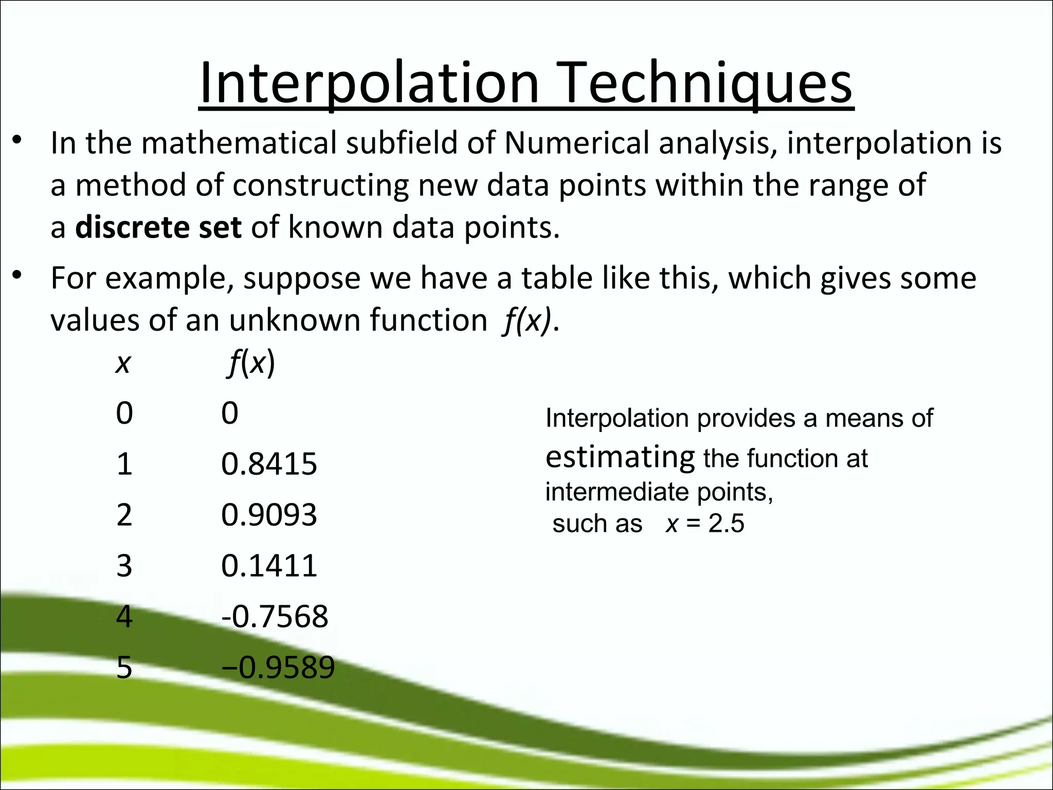Numerical method | PPT