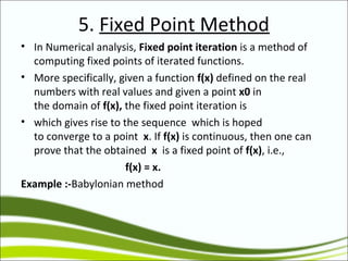 Numerical method | PPT