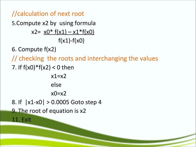 Numerical method | PPT