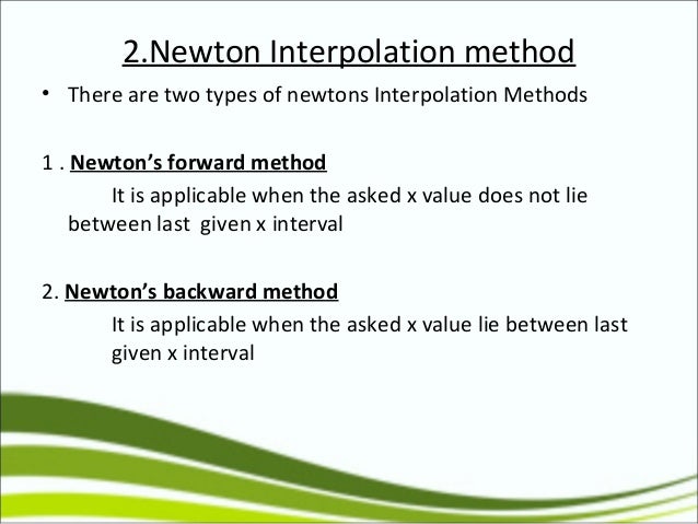 Numerical Method