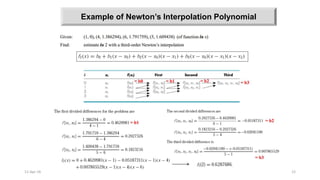 Numerical method (curve fitting) | PPTX