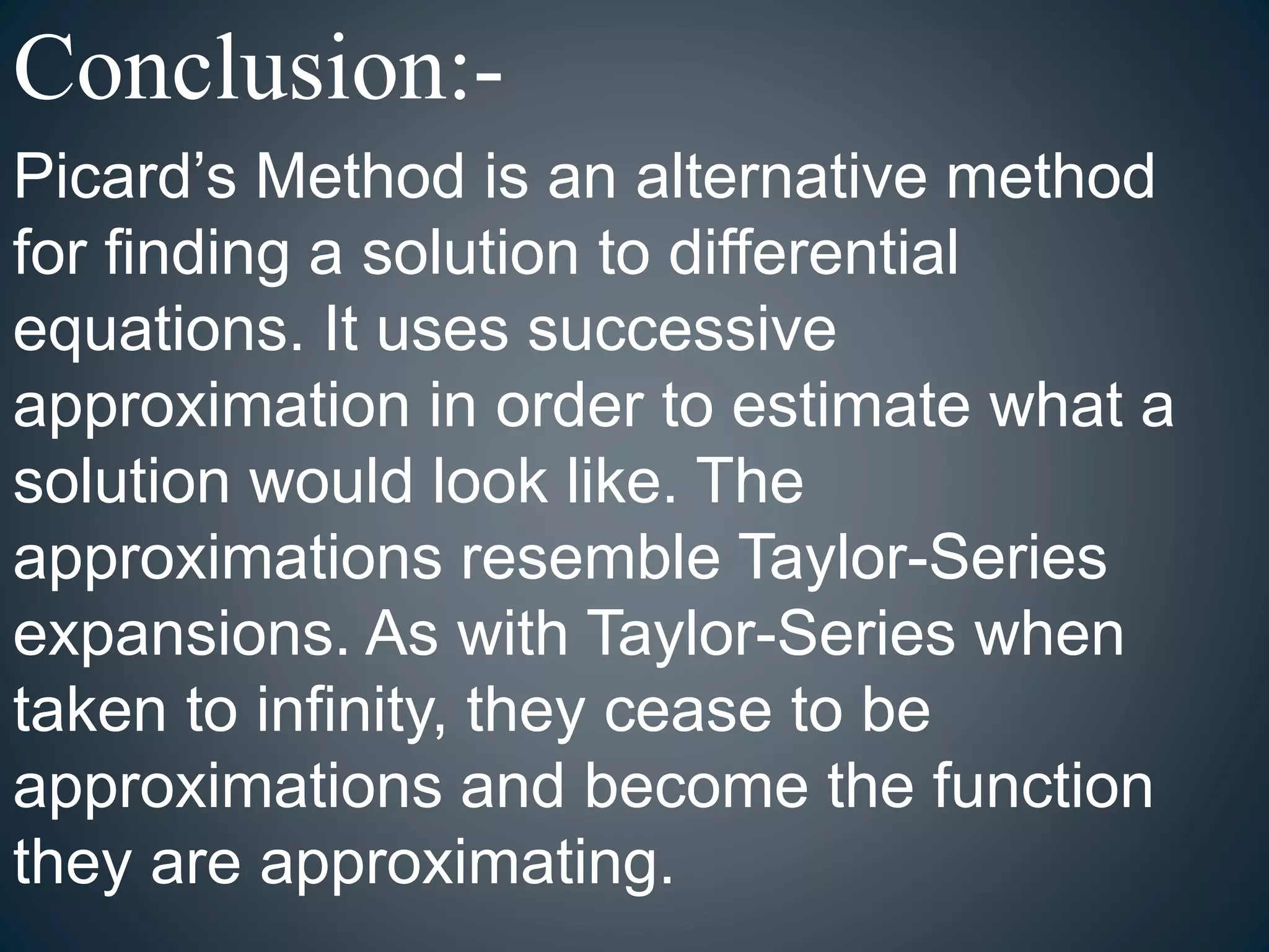 Numerical method-Picards,Taylor and Curve Fitting. | PPTX