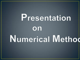 Numerical method-Picards,Taylor and Curve Fitting. | PPTX