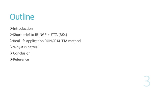 Range kutta numerical method techniques | PPT