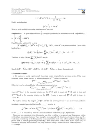 Numerical method for pricing american options under regime | PDF