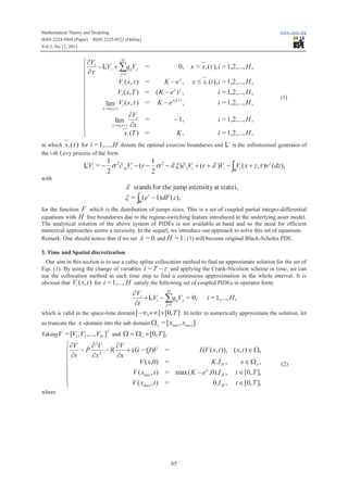 Numerical method for pricing american options under regime | PDF