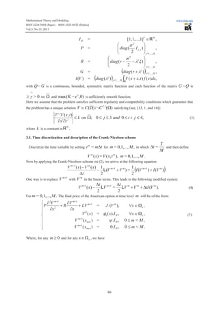 Numerical method for pricing american options under regime | PDF