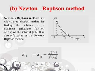 Numerical method for solving non linear equations | PDF