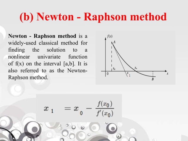 Numerical Method For Solving Non Linear Equations Pdf Physics Science
