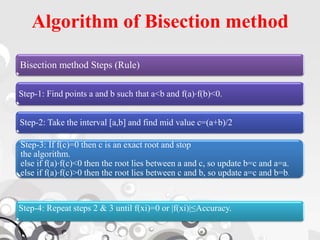 Numerical method for solving non linear equations | PDF