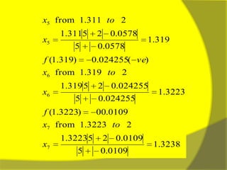 Numerical methods | PPTX