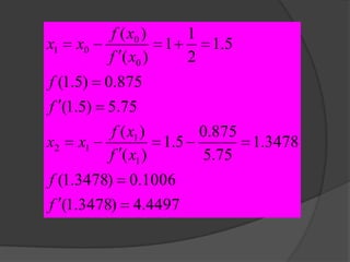Numerical methods | PPTX